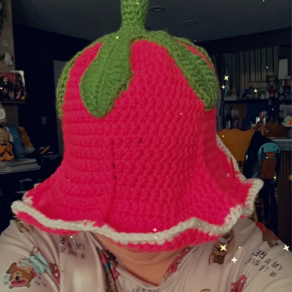 CROCHET PATTERN - Crochet Tulip Hat Flower Design - Etsy