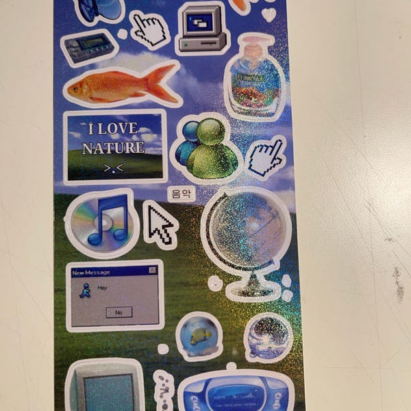 Kaomoji Sticker Sheet - Etsy