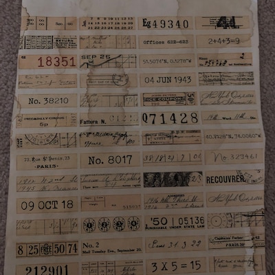 Vintage Postal Tags Digital Printable Grungy Mail Tags - Etsy