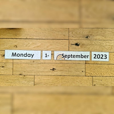 Boho Rainbow Flip Calendar - Etsy