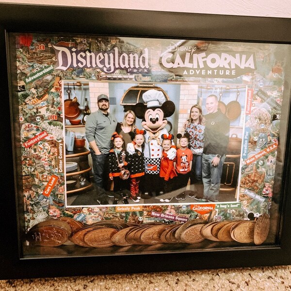 Disney World Map Collage Picture Frame - Etsy