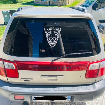 Cursed Oni Demon Jdm Cars Stickers, Multicolored Jdm Car Accessories ...