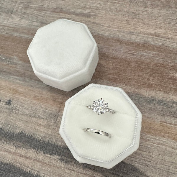 Engagement Ring Box Wedding Ring Box Black Ceremony Engagement Proposal ...