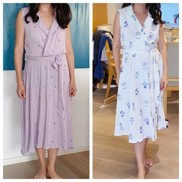 Wrap Dress Sewing Patterns - Long Dress Patterns With Sleeves - Summer ...