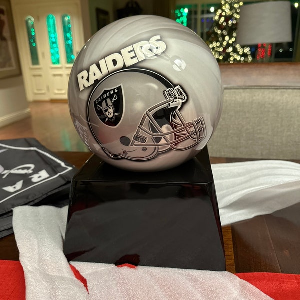 Football Cremation Urn With Optional Las Vegas Raiders Ball Decor and ...