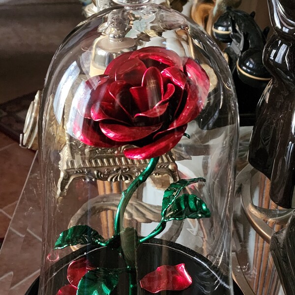 The Enchanted Aluma Rose - Beauty and the Beast Replica With Engravings ...