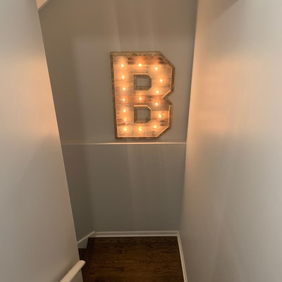 36 Standing Lighted Letter Large Lighted Letters Rustic Light up ...
