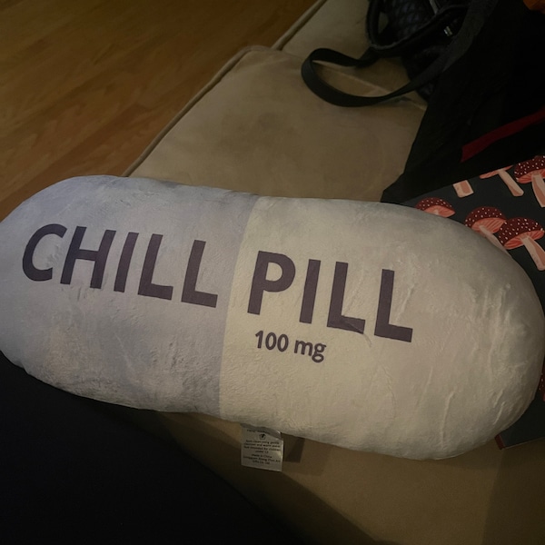 Chill Pill Decorative Throw Pillow Gift for Home, Apartment, Dorm Room ...