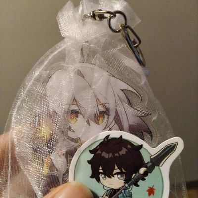 Bennett and Razor Keychains Genshin Impact Arcylic Charms - Etsy
