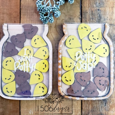 DIGITAL Potty Training Reward Jar SVG Glowforge Laser Cut File, I Went ...