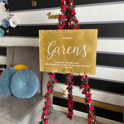 Graduation Sign Clear Acrylic Graduation Sign Custom Grad Sign Custom ...