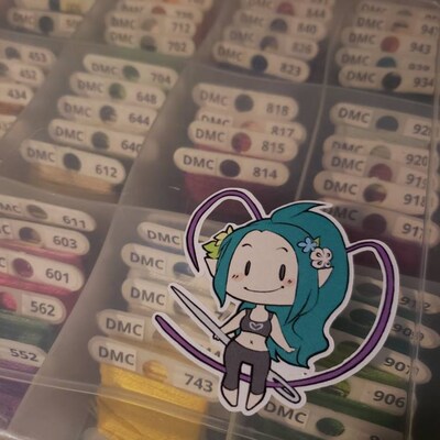 DMC Thread Labels Organize Your Bobbins With Large Font Number Stickers ...