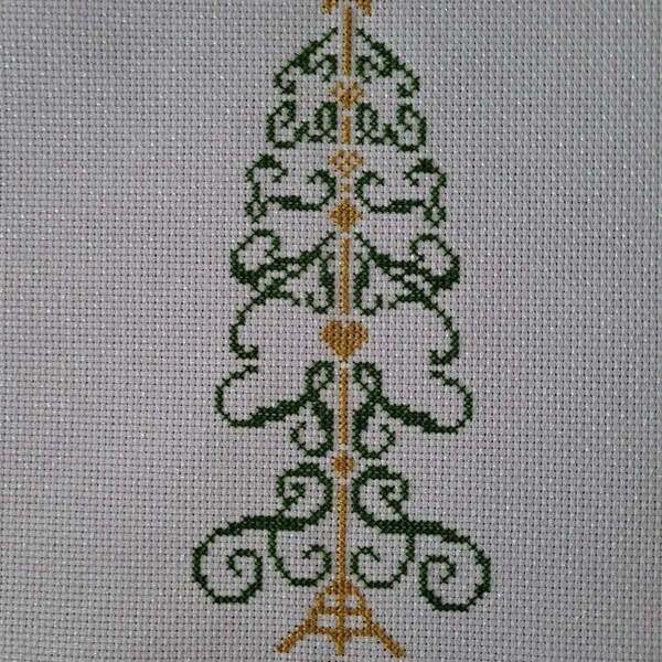 Custom Family Christmas Name Trees: Cross Stitch, Personalized Cross Stitch Pattern Design ...