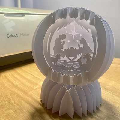 Nativity Scene Sphere Pop up SVG Templates for Creating Mini Sphere ...