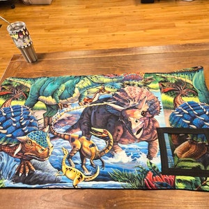 35 Digital Fabric Panel David Textiles Christmas Midnight Meeting Santa ...