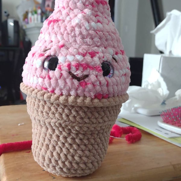 Ice Cream Cone Plush Crochet PATTERN Amigurumi - Etsy