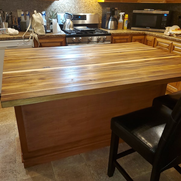 Kitchen Island, Custom Butcher Block Kitchen Island With Option for ...
