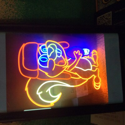Squirrel Led Sign, Squirrel Christmas Neon Sign, Wall Decor, Christmas ...