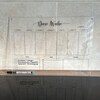 Wochenplan aus Acrylglas in A3, Wochenplaner für die Wand, Acryl Planer ...