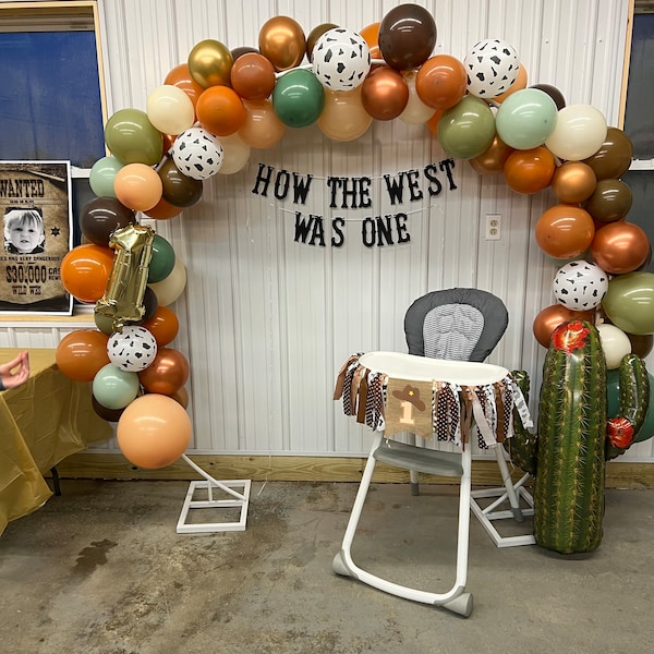 Wild West First Rodeo Birthday Party Decor for Boy Cowboy Balloon ...