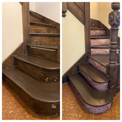 Light Brown Wood Stair Riser, Window Sill, Tile Stickers 7 Inch X 36 ...