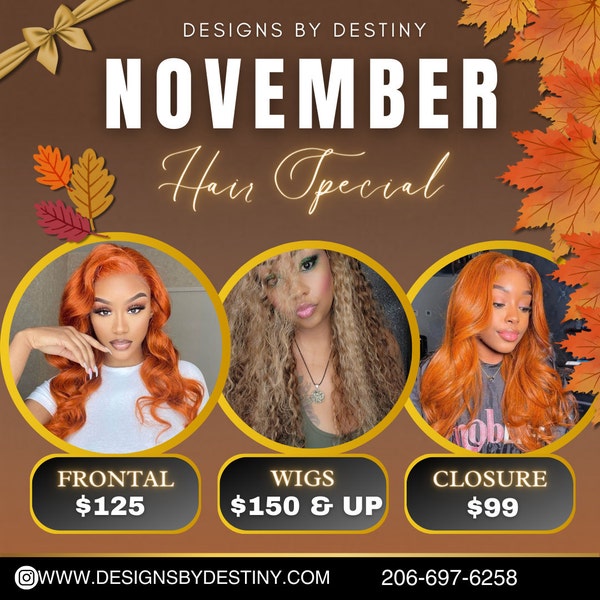 December Hair Sale Flyer, Hair Specials, Hair Flyer, Braid Flyer ...