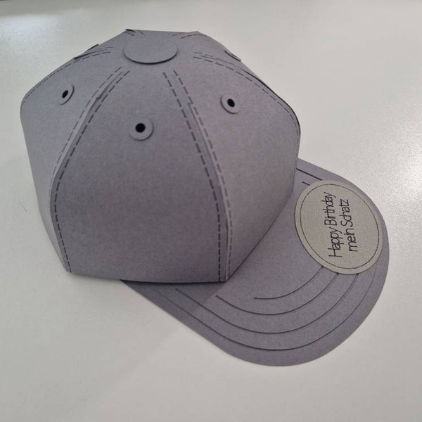 Baseball Cap Box SVG Template, Baseball Hat Box SVG, Favor Box SVG ...