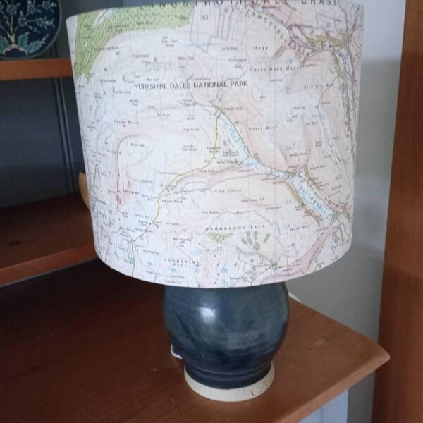 Personalised Map Lampshade -perfect Gift - Choose Your Area Lamp Shade ...