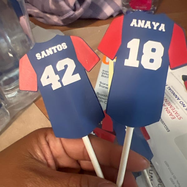 Baseball Cupcake Toppers - Etsy