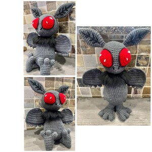 Mothman, Mothman Crochet Pattern, Crochet Pattern, Pattern, Crochet ...