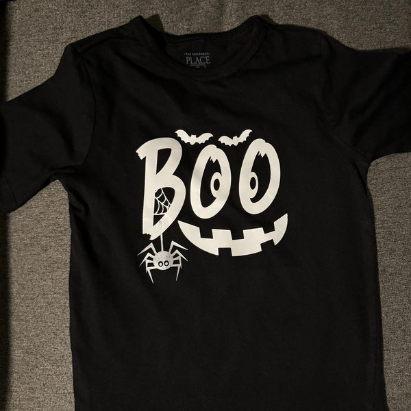 Kids Halloween SVG, Boo Svg, Pumpkin Face SVG, Funny Halloween Shirt ...