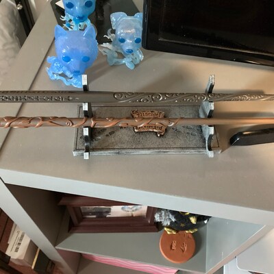 Wizard Wand Stand Holder Mischievous Wand Display - Etsy