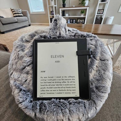 Large Book Pouf, Kindle Pillow, iPad Tablet Stand, Gift for Book Lover ...