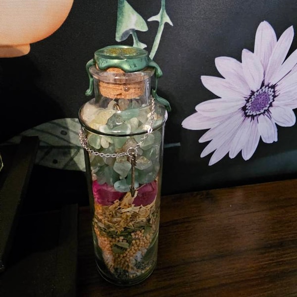 Prosperity Spell Jar: Handcrafted Abundance Intention Bottle - Etsy