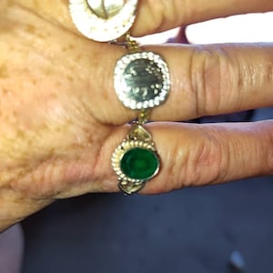 Sterling Silver Monogram Stackable Ring, Sterling Silver Stackable ...