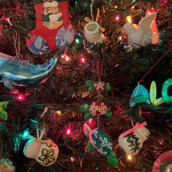 Hawaii Poi Pounder and Ipu Ceramic Christmas Ornaments by Lauhala ...