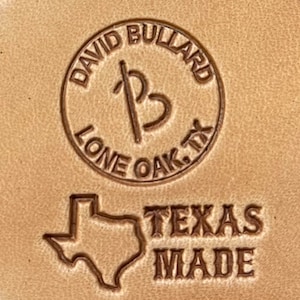 Custom Leather Stamps Handle Included Made in USA 3/8 Thick Brass - Etsy