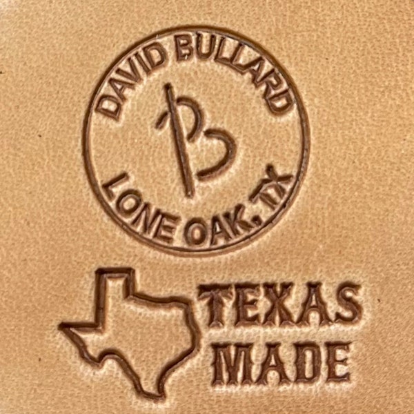 Custom Leather Stamps • Handle Included • Made in USA • 3/8 Thick Brass ...