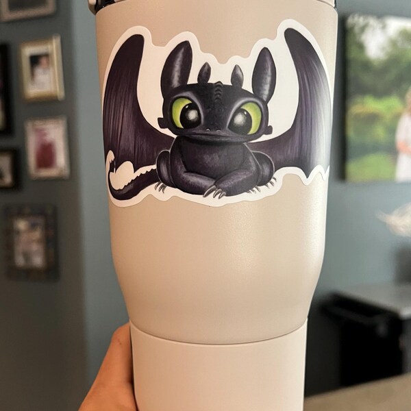 Light Fury Inspired Vinyl Sticker, Dragon Sticker, Vinyl - Etsy