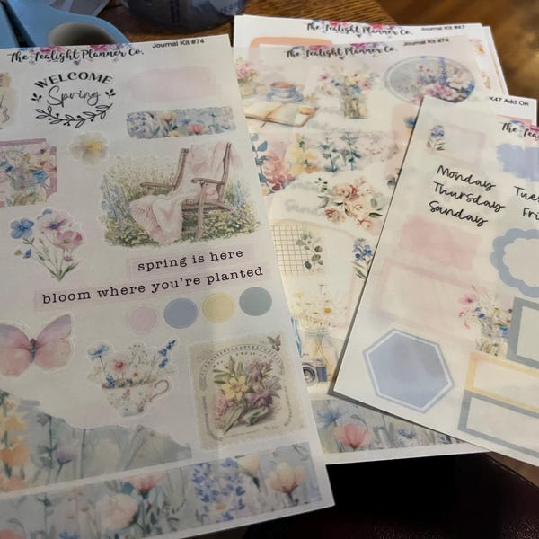 Kit 1 Journal Sticker Kit, Bullet Journal Stickers, Journaling Stickers ...