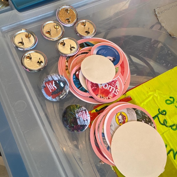 Bundle Easy Badge Button Template, Pinback Button Template, Canva Template for 25mm 32mm 58mm 75 ...