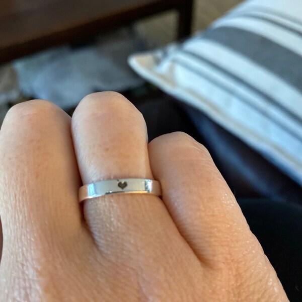 Personalize INSIDE ENGRAVED RING for Woman Custom Engrave Stack Ring ...