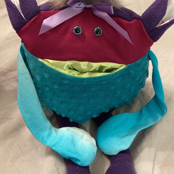 Munch - PDF Pattern for a Softie With a Pocket Mouth (monster, Digital ...