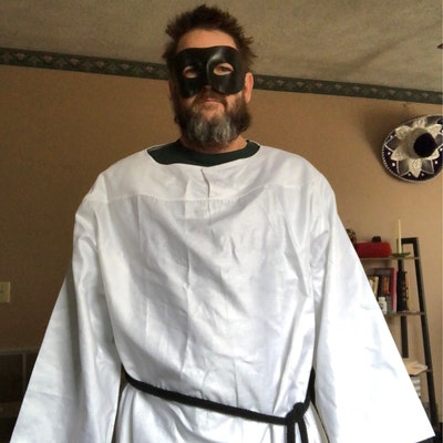 Mens Masquerade Mask White Leather Mask Halloween Mask - Etsy