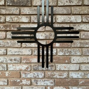 Metal Zia Sign Wall Hanging New Mexico New Mexico Art - Etsy