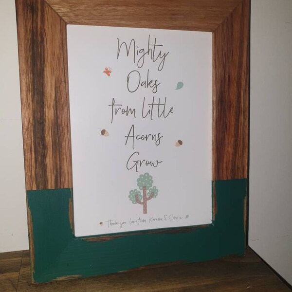 Mighty Oaks From Little Acorns Grow Art Print Inspirational Nursery ...