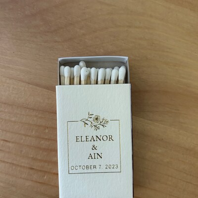 Personalized Wedding Matches Monogram Matchbox, Custom Matchbox ...
