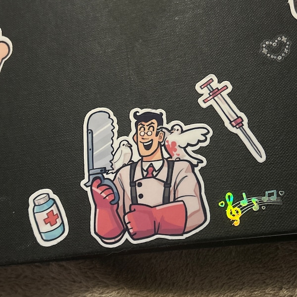 MEDIC! TF2 Vinyl Sticker Pack - Etsy