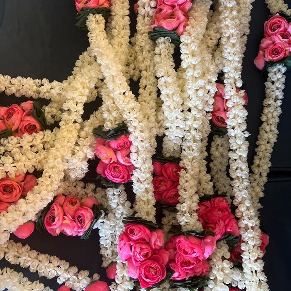 Nikah Pardah Partition Floral Hangings With Jasmine String for Islamic ...