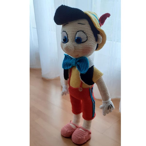 Pinocchio Crochet English & Turkish PDF Pattern - Etsy